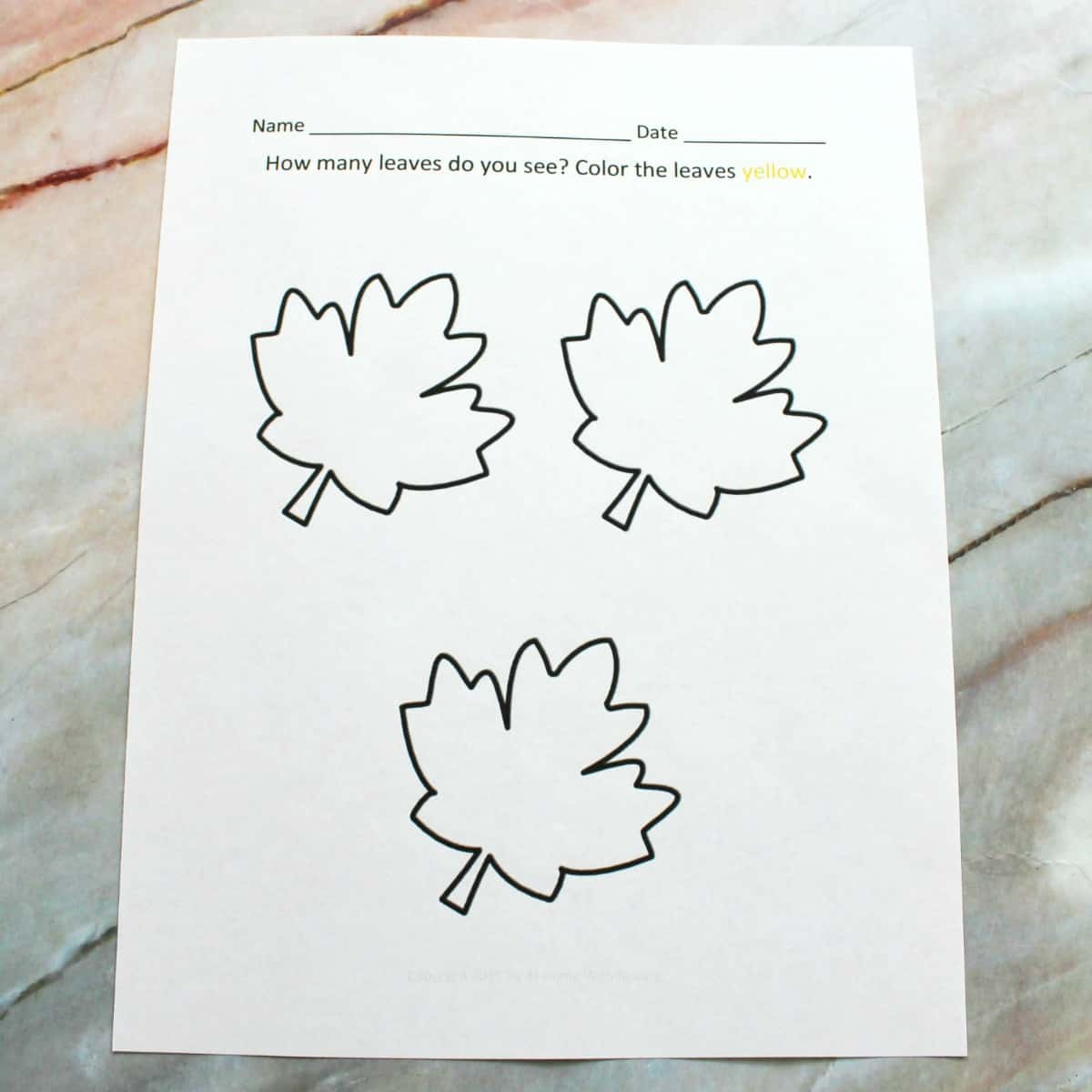 Free Counting and Coloring Fall Printable Pack for Preschoolers – AHWZ