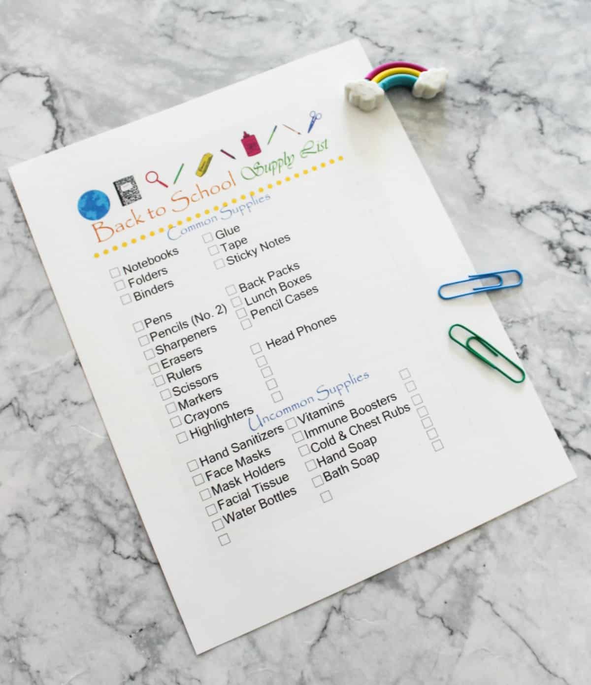 Back to School Supply Lists & Must Haves with Printables – AHWZ