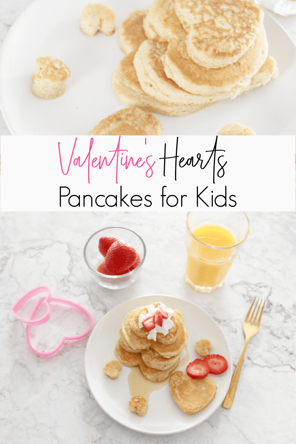 Valentine's Day Heart-Shaped Pancakes for Kids Breakfast – AHWZ