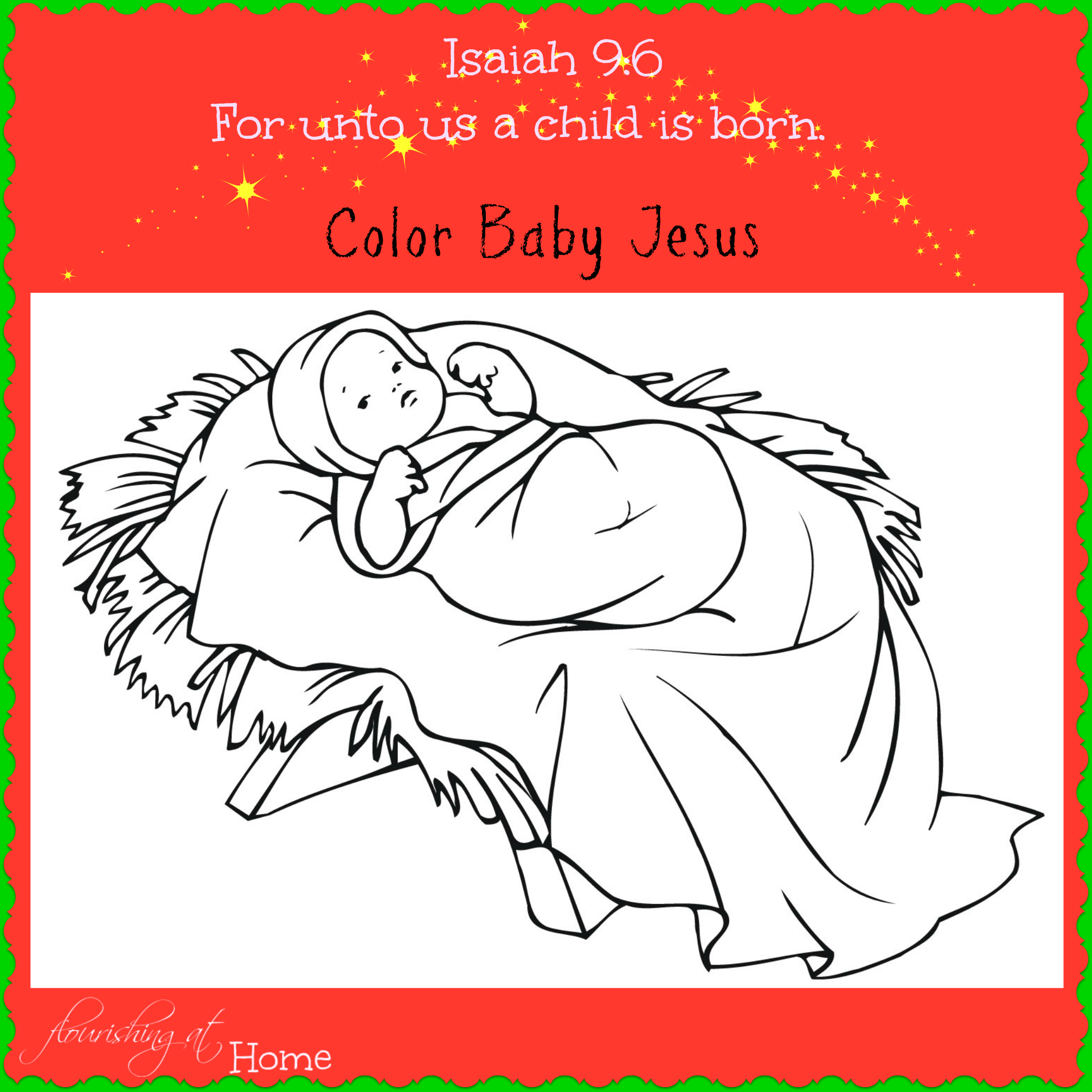 The Birth of Jesus Christ - 25 Days of Christmas Printable for Pre-K – AHWZ