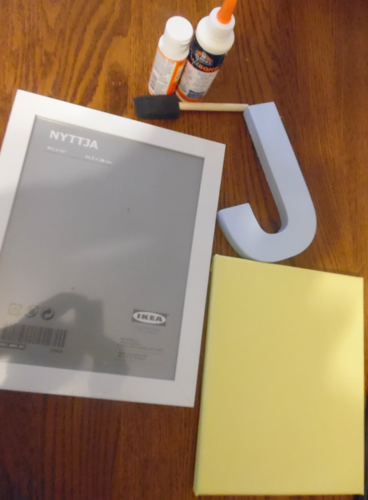 DIY Framed Letter Canvas Art for Kids Room – AHWZ