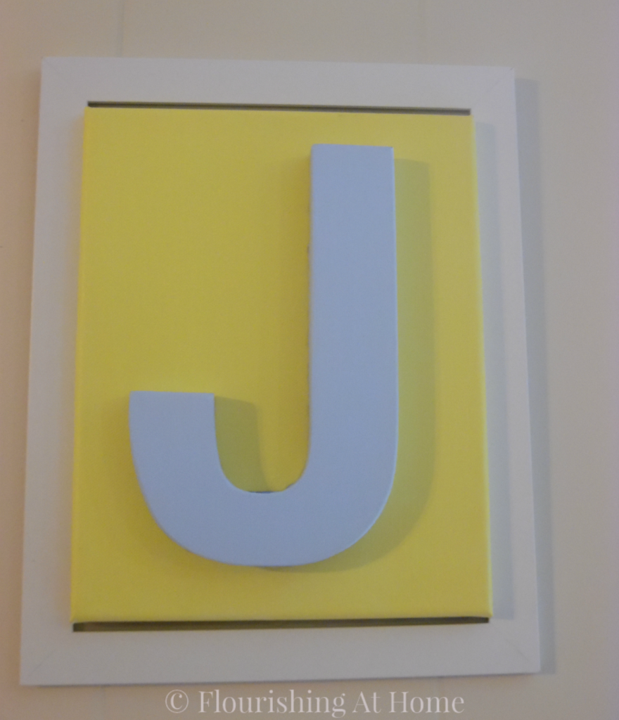 DIY Framed Letter Canvas Art for Kids Room – AHWZ