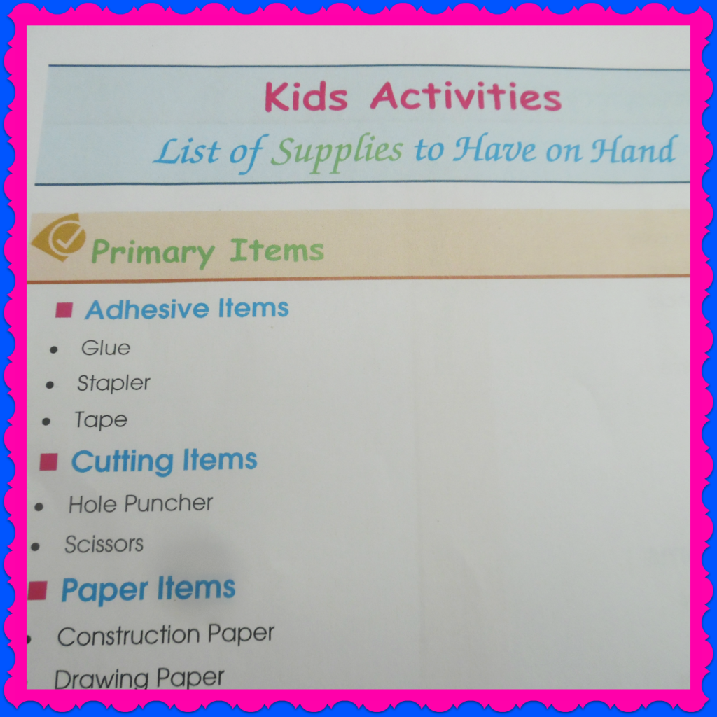 Kids Crafts & Activities Supplies List with A Free Printable – AHWZ