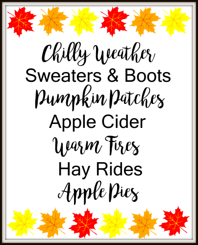 Free Fall Printables – AHWZ