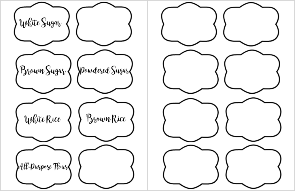 Food Jar Labels - Organize Your Pantry & Food Cupboards – AHWZ