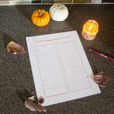 Free Thanksgiving Meal Planning Printable – AHWZ