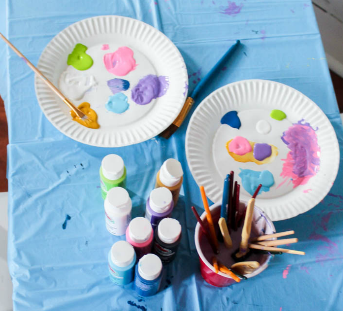 Colorful Kid-Painted Spring Flower Pots – AHWZ – Home