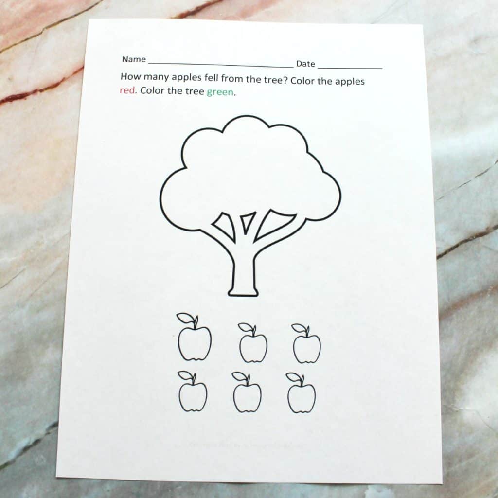 Free Counting and Coloring Fall Printable Pack for Preschoolers – AHWZ