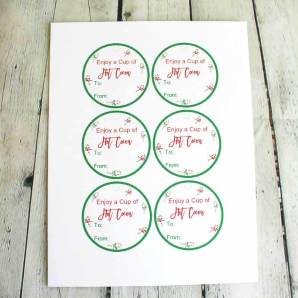 Free Hot Cocoa Gift Tags – AHWZ
