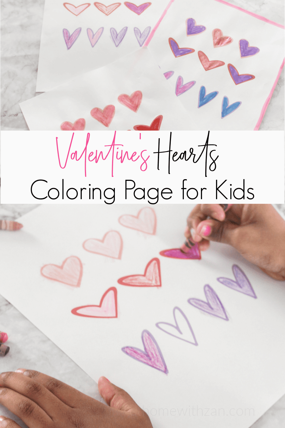Valentine's Hearts Coloring Pages for Kids - Valentine's Coloring Pages ...