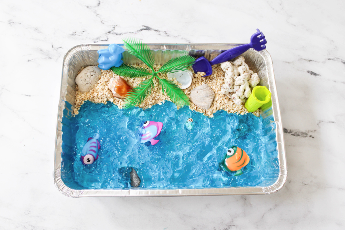 Edible Ocean Sensory Bin - Toddler Play Idea – AHWZ