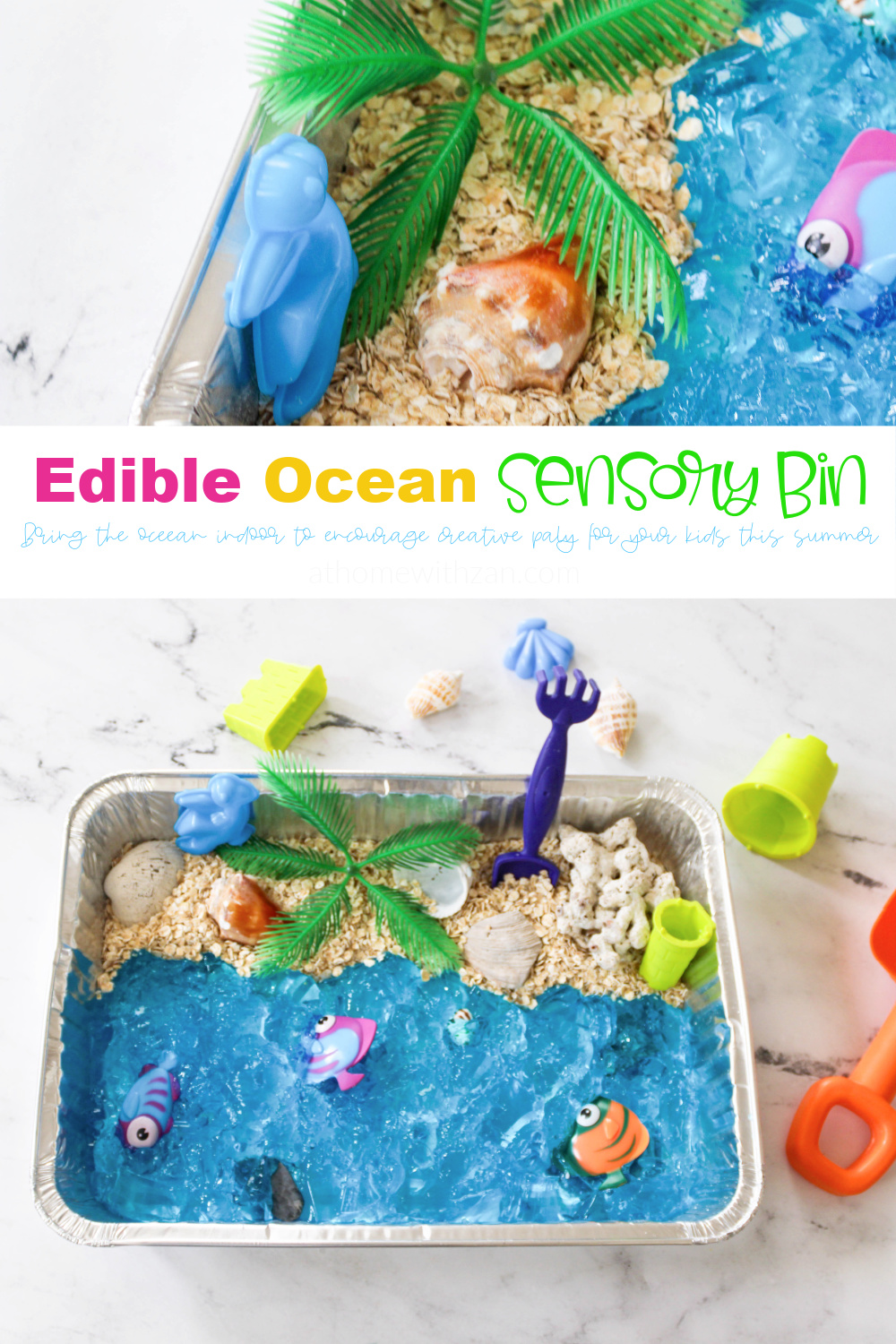 Edible Ocean Sensory Bin - Toddler Play Idea – AHWZ