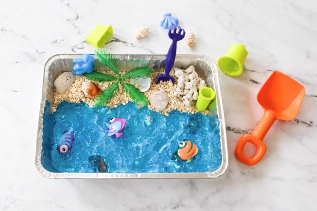 Edible Ocean Sensory Bin - Toddler Play Idea – AHWZ