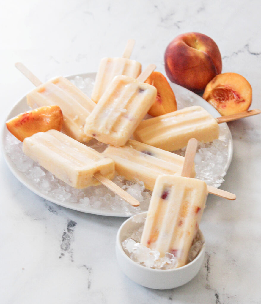 Fresh Peach Popsicles – AHWZ