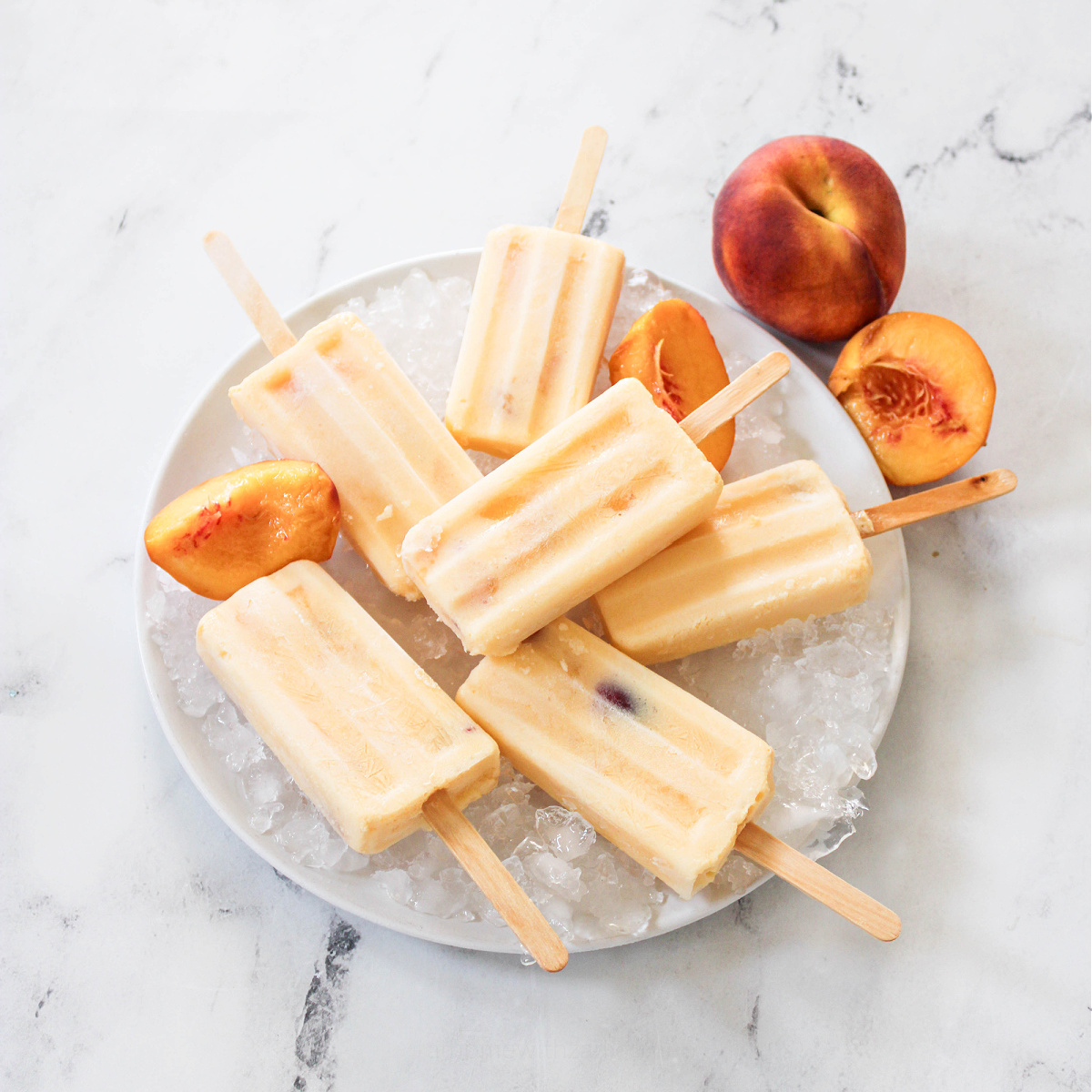 Fresh Peach Popsicles – AHWZ