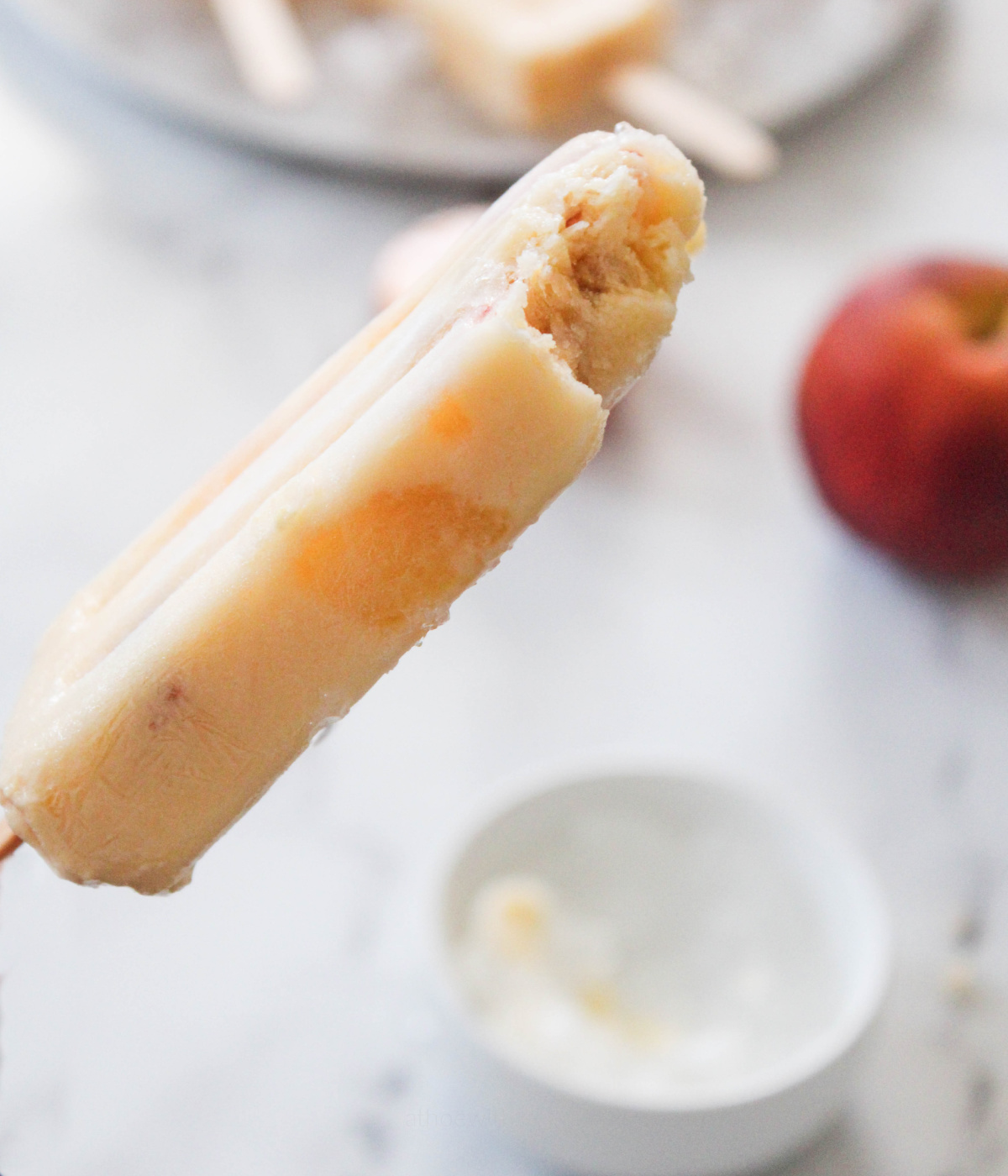 Fresh Peach Popsicles – AHWZ
