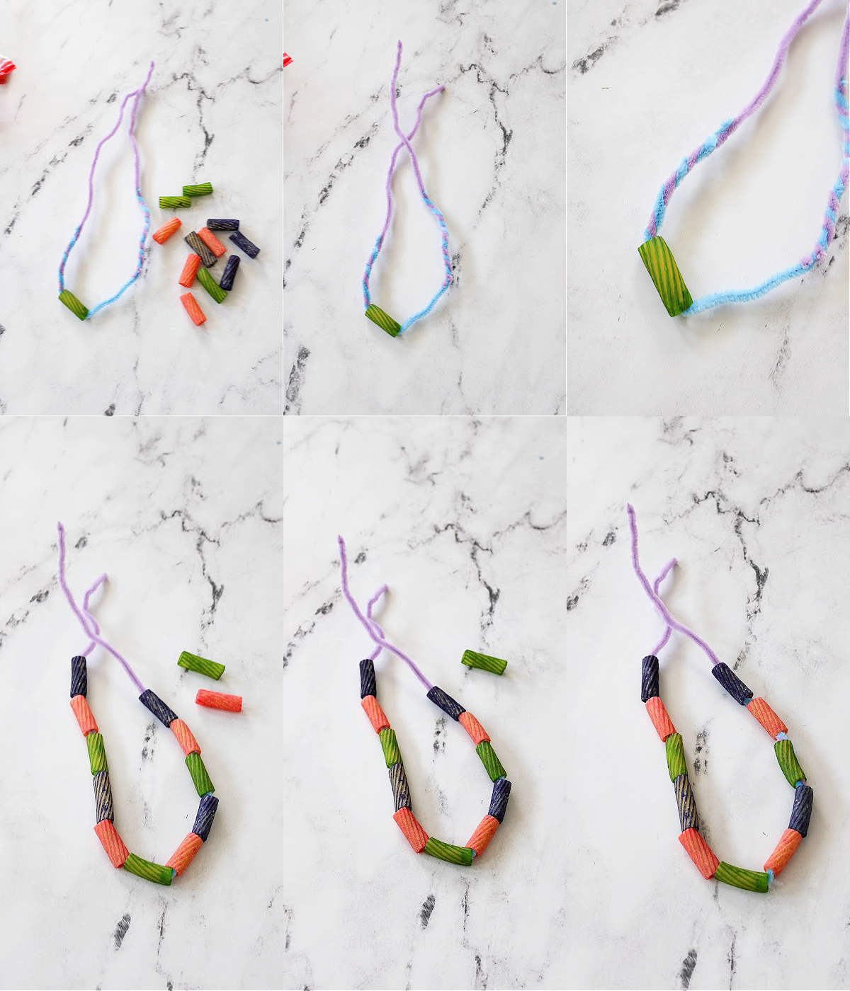 Pasta Necklaces - How to Make Pasta Necklaces – AHWZ