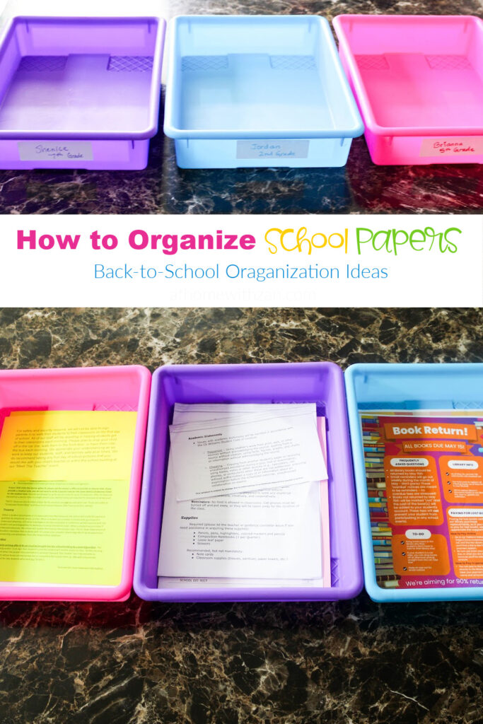 School Paper Bin Organizer – AHWZ
